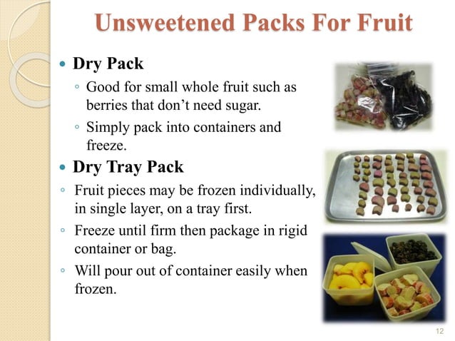 Freezing of fruits and vegetables | PPTX