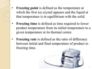 Freezing of fruits and vegetables | PPTX