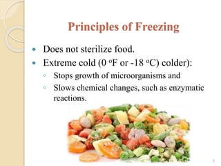 Freezing of fruits and vegetables | PPTX