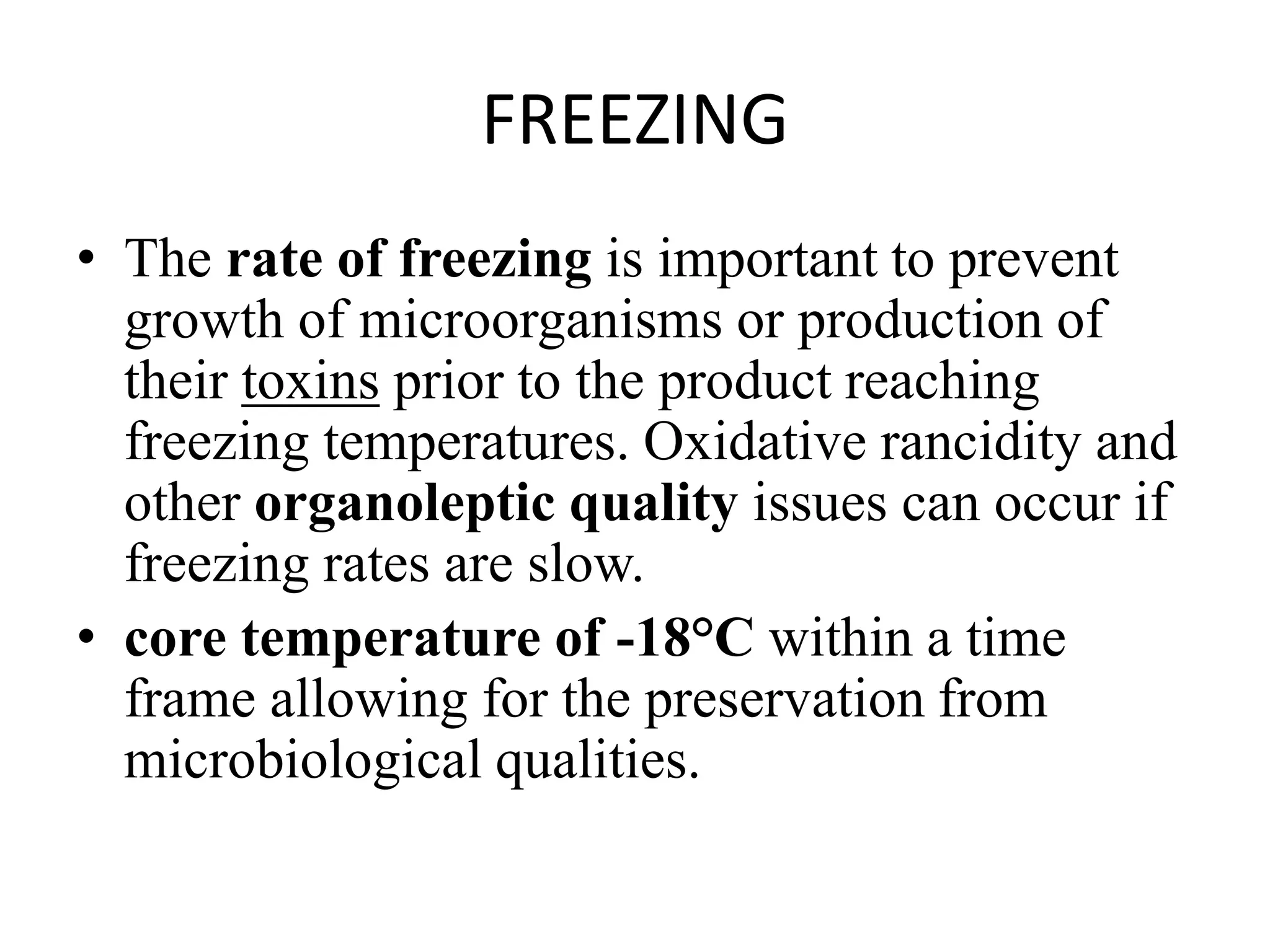 FREEZING OF MEAT and meat productsin processing | PPTX