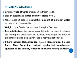 Physical Changes Freezing