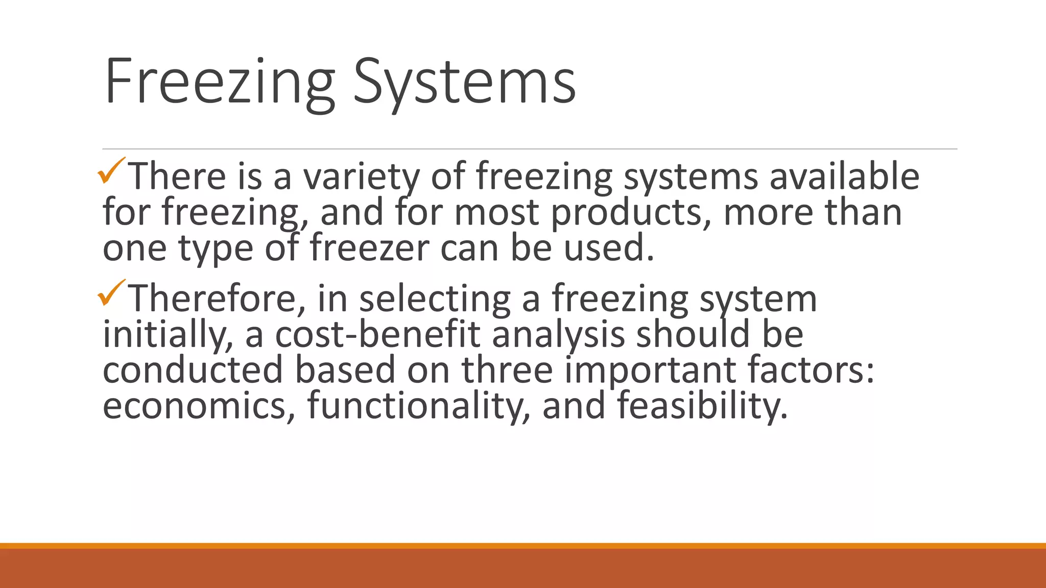 Freezing to preserve food | PPTX