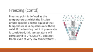 Freezing to preserve food | PPTX