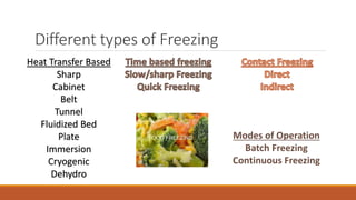Freezing to preserve food | PPTX