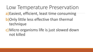 Freezing to preserve food | PPTX