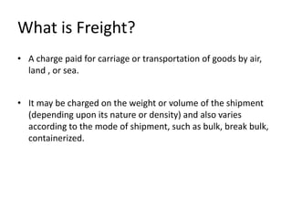 Freight | PPTX