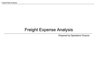 Freight Analysis Linked In | PPT