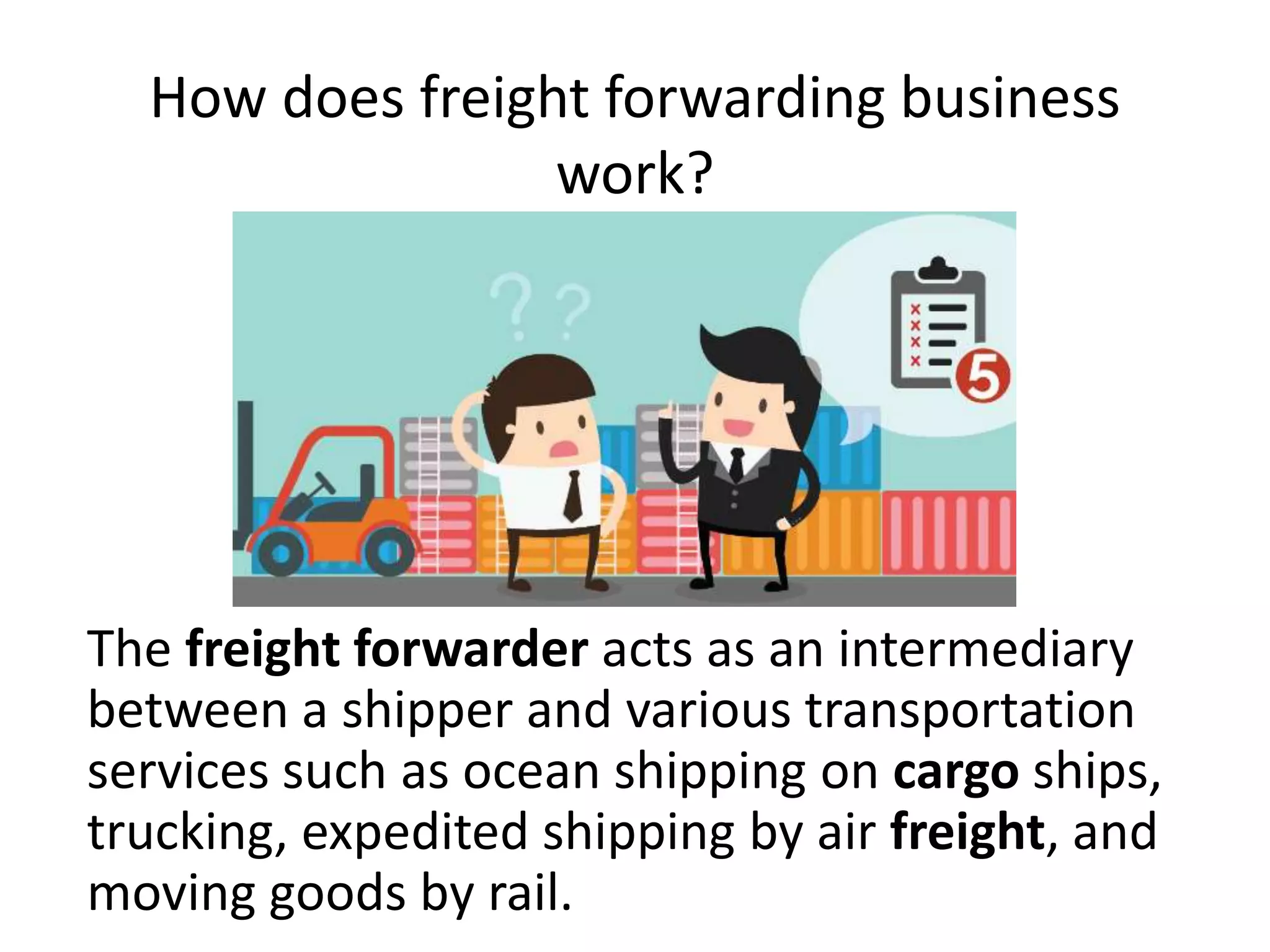 Freight forwarder | PPTX