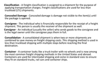 Freight forwarder | PPTX