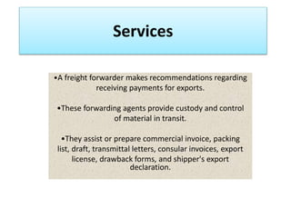 Freight forwarder | PPTX