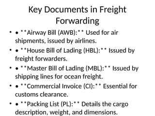 Freight Forwarding Training slide showww | PPTX