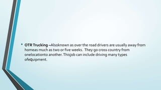 Freight hauling terminology | PPT
