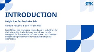 Freightliner Box Trucks for Sale – Built for Performance & Reliability ...