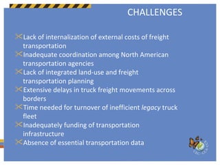 Sustainable Freight Transporation in North America | PPT