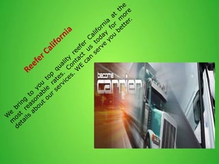 Reefer California | PPT