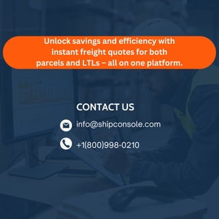 Freight Quoting Application | ShipConsole | PDF