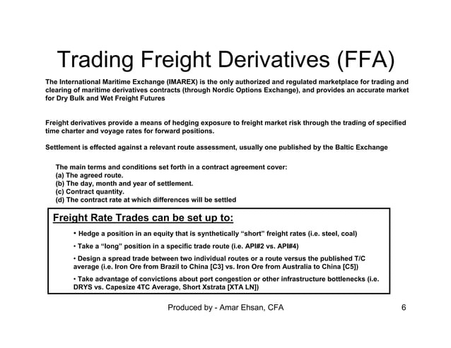 A Primer on Dry Bulk Freight Rates | PDF | Commodities | Economy