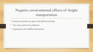 Freight transportation | PPTX
