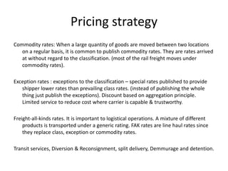 Freight transport systems | PPTX
