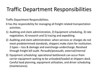 Freight transport systems | PPTX