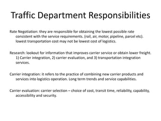 Freight transport systems | PPTX