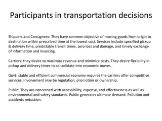 Freight transport systems | PPTX