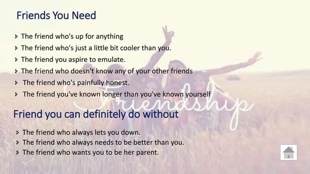 Friendship ppt | PPTX | Dating | Family and Relationships