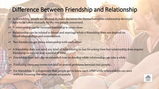 Friendship ppt | PPTX