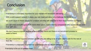 Friendship ppt | PPTX