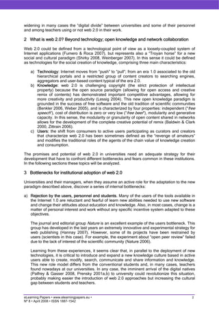 Universities and Web 2.0: Institutional challenges | PDF