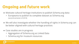 Evaluation of Schema.org for Aggregation of Cultural Heritage Metadata | PPT