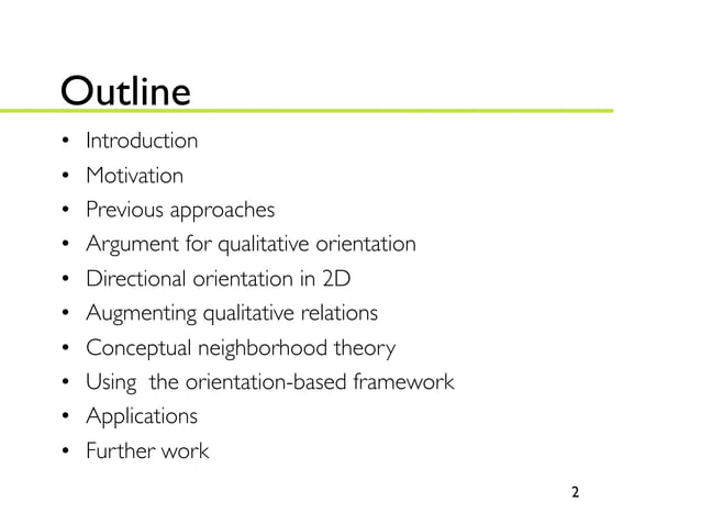 Using Orientation Information For Qualitative Spatial Reasoning Ppt