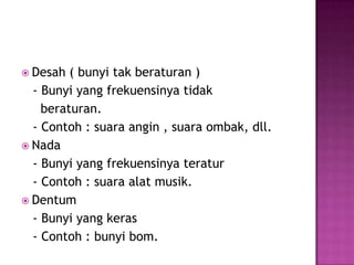 Frekuensi bunyi dan nada bunyi | PPTX