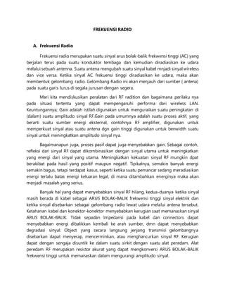 Frekuensi Radio | PDF