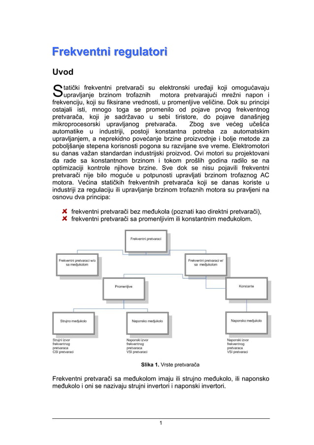 Frekventna regulacija | PDF