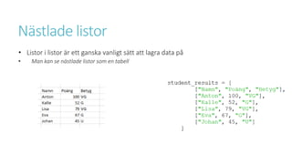 HT16 - DA354A - Nästlade loopar | PDF