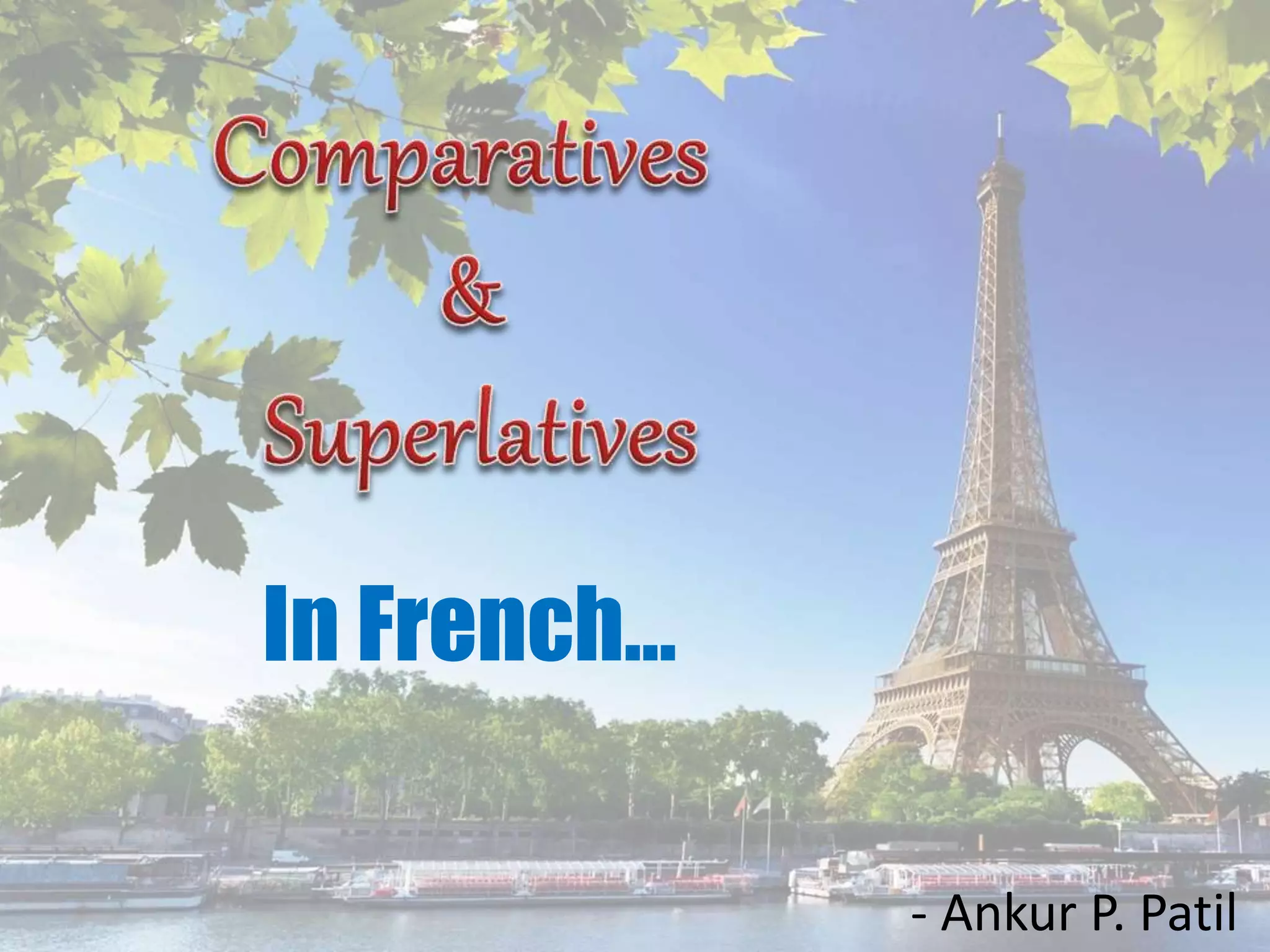French Grammar for Beginners | PPTX