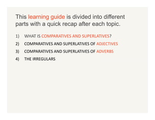 French comparatives and superlatives | PDF