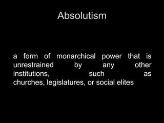 French Absolutism | PPTX