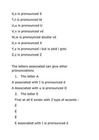 French alphabet | PDF
