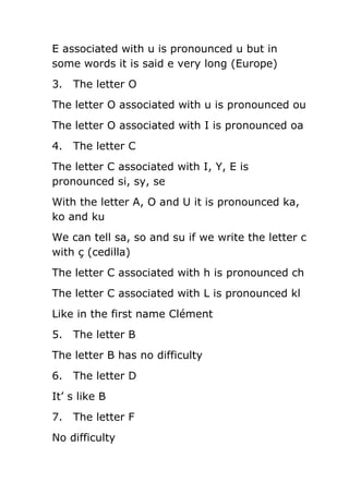 French alphabet | PDF