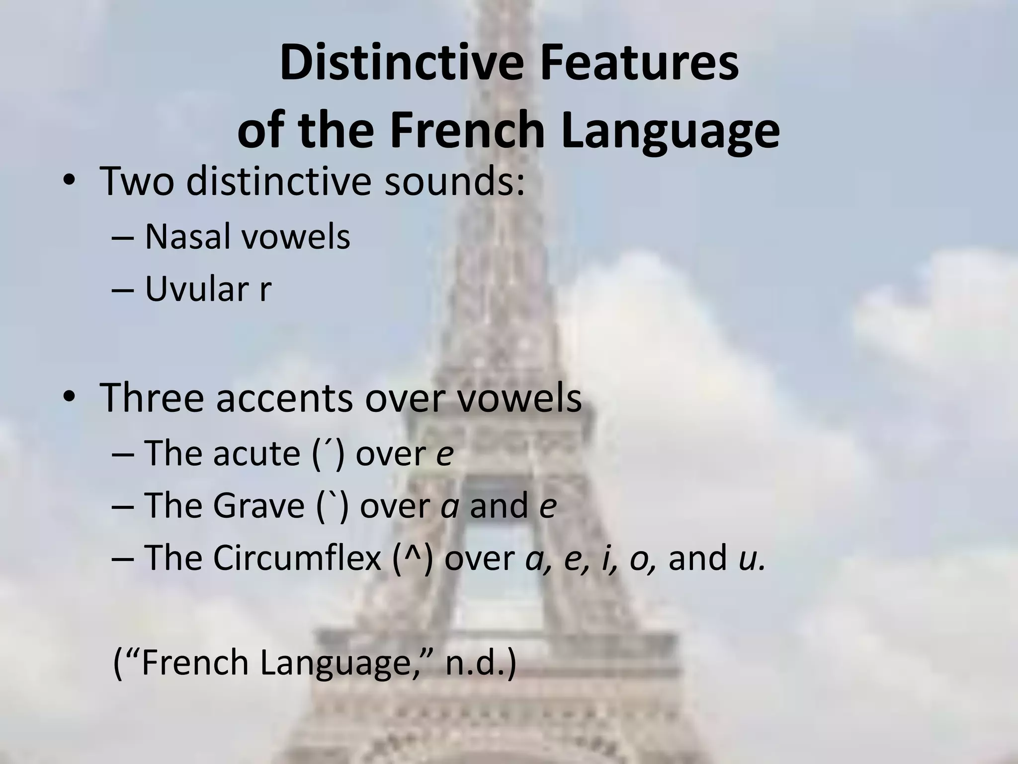 French and english language power point | PPTX