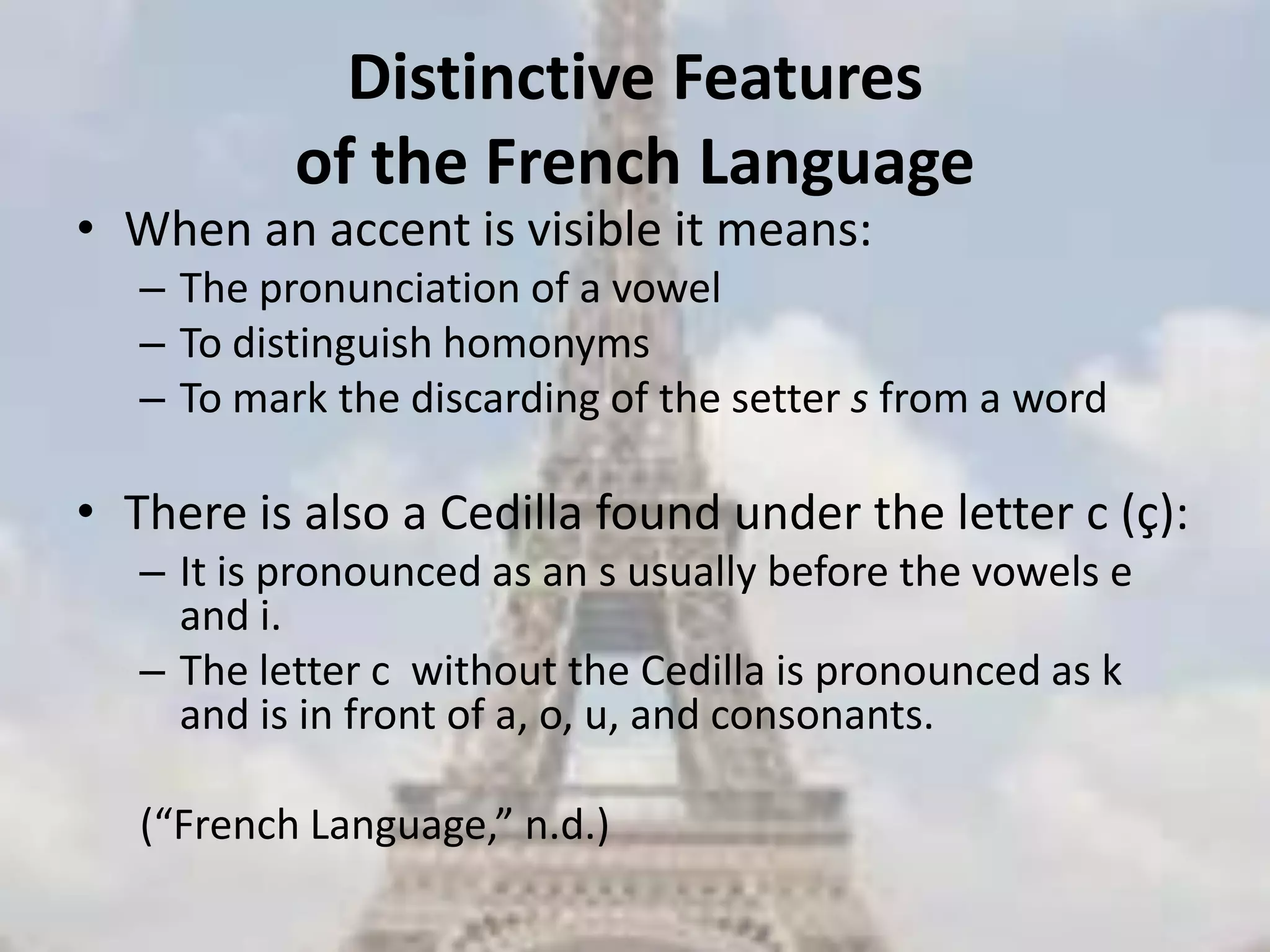 French and english language power point | PPTX