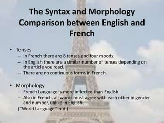 French and english language power point | PPTX