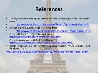 French and english language power point | PPTX