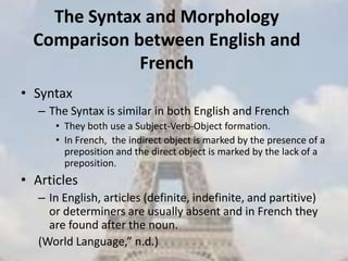 French and english language power point | PPTX