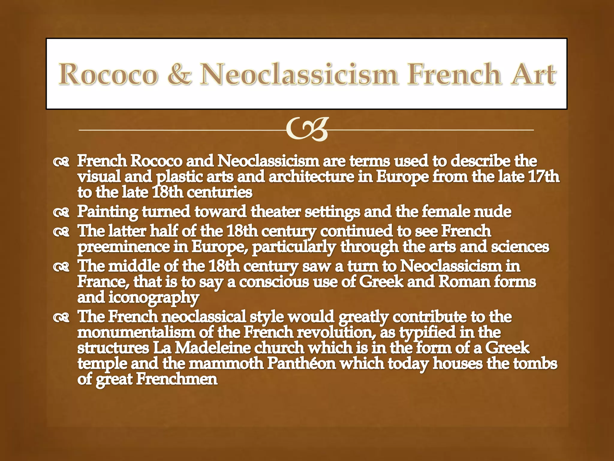 French art & literature 10 | PPTX