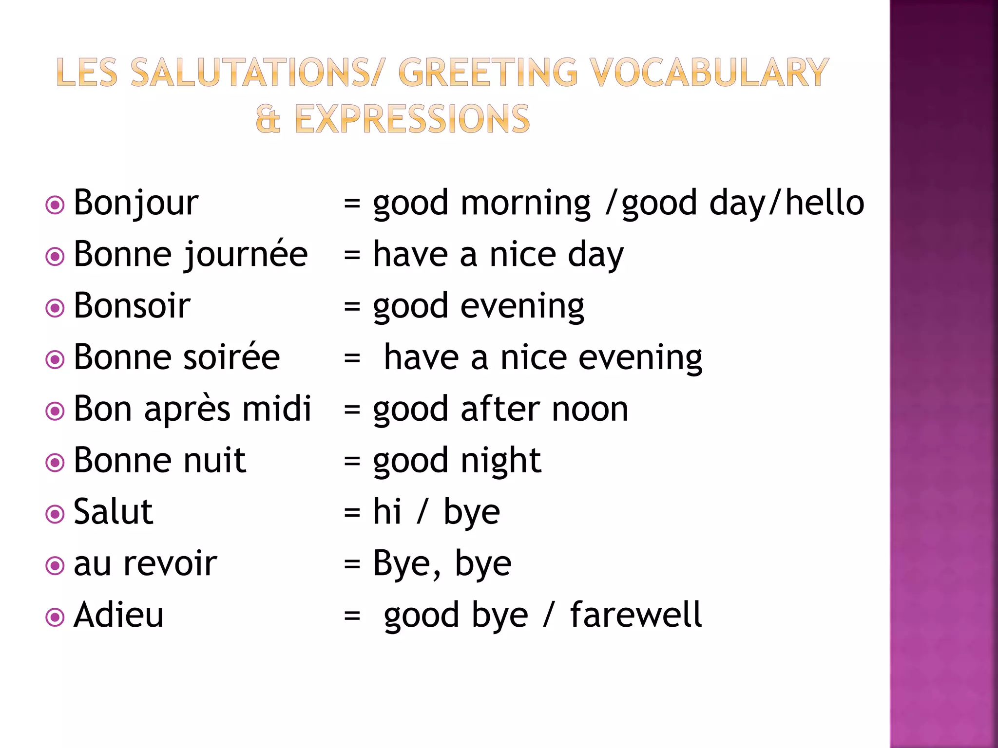 French basics & grammar updated | PPTX
