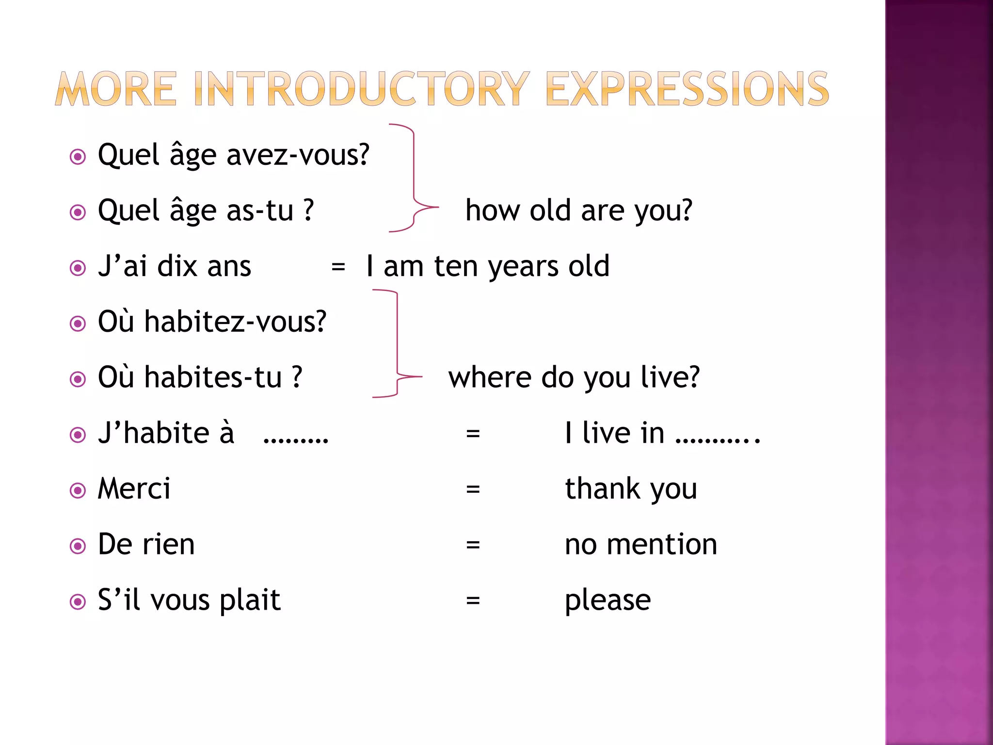 French basics & grammar updated | PPTX
