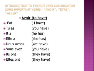 French basics & grammar updated | PPTX